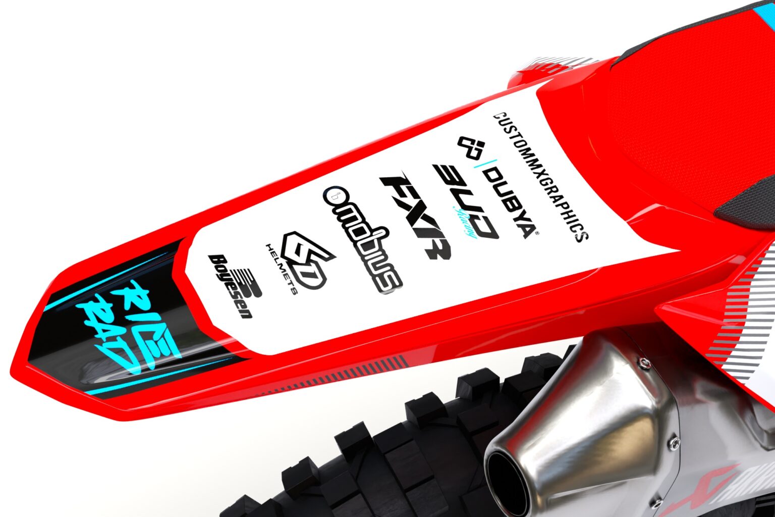 Dudka (Red) Series – Honda CR / CRF Graphics Kit – Custom MX – The Home Of Semi-Custom Graphics